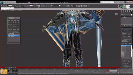 游戏动画视频6,3Dmax动作设计教程,腿部参数调整-织梦网陈弘老师