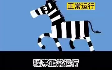 当运行的程序员遇到BUG时。