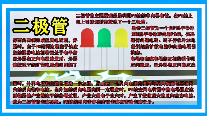 二极管是用半导体材料制成,的导通和截止,相当开关的接通与断开