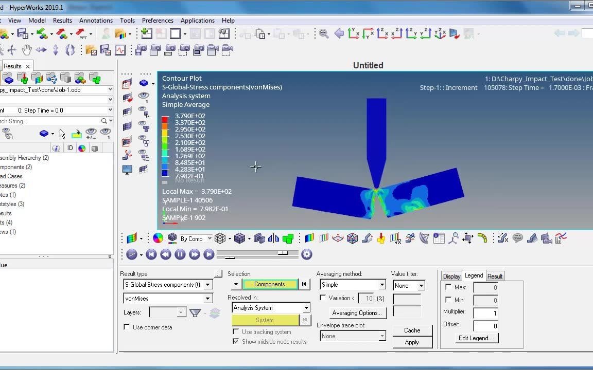基于HyperMesh-Abaqus 的夏比冲击试验联合模拟