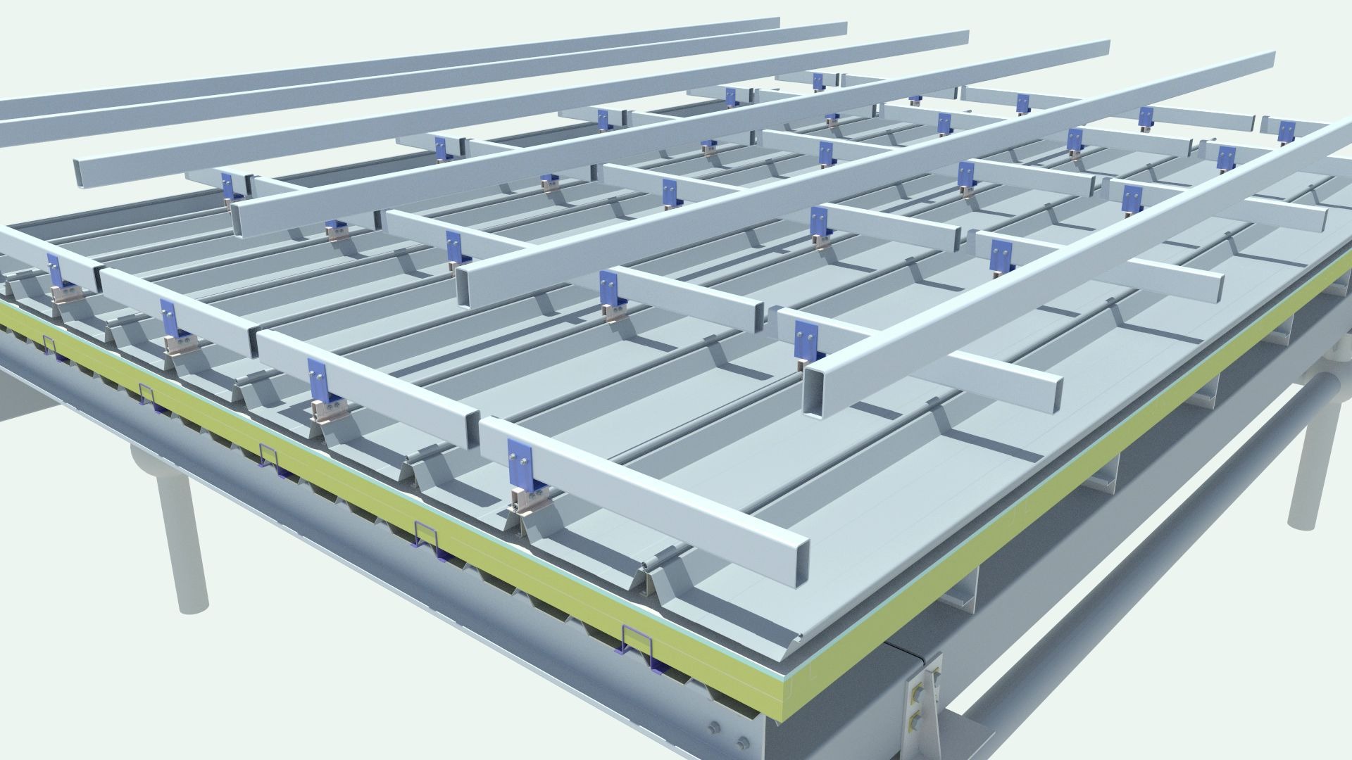 金属屋面施工模拟