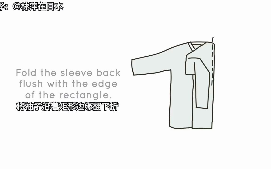 动画学习一下日本收纳达人近藤麻理惠的衣物折叠方法
