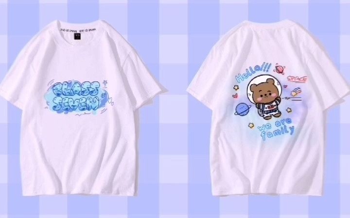 班服设计图案大全| 可爱涂鸦创意班服~有设计感!超吸睛!