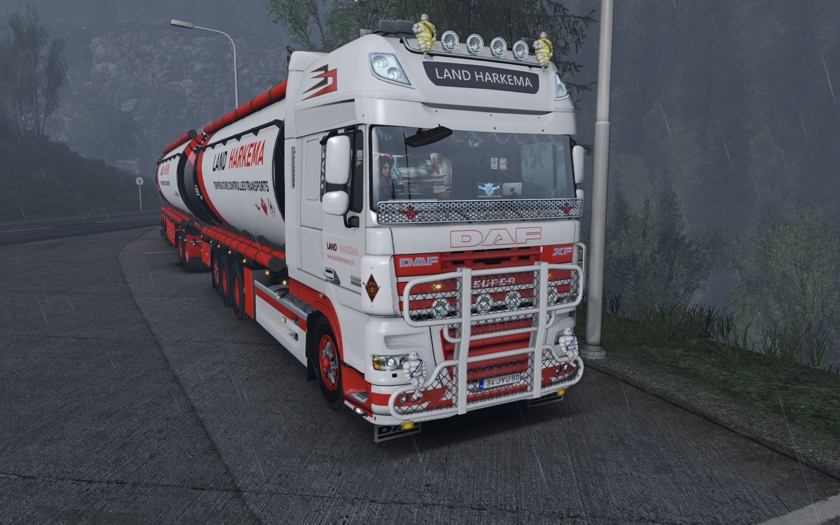 欧卡2-创业记-第66集-食品罐式BDF串联挂,享受DAF XF105卡车原音