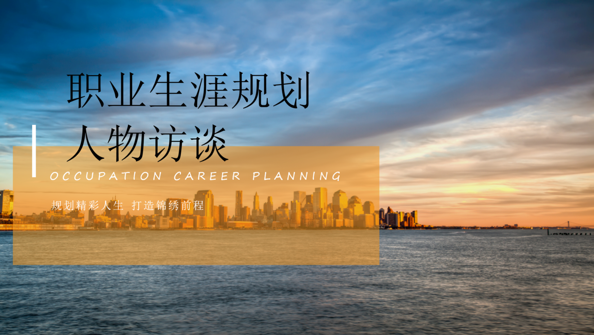 职业生涯规划人物访谈