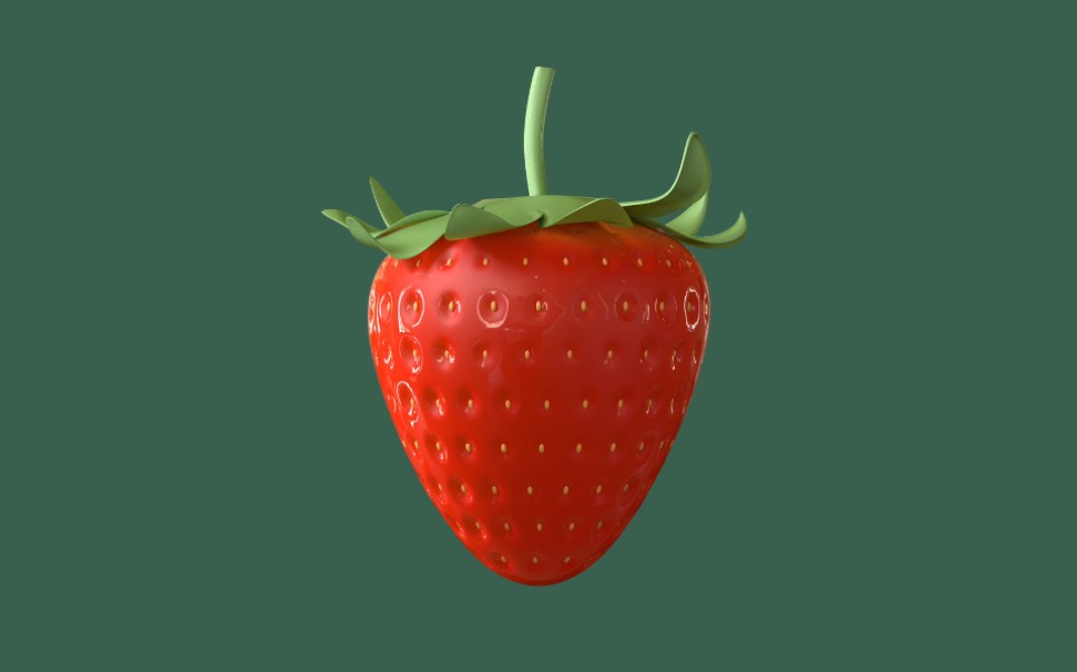 C4D草莓