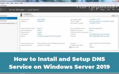 如何安装和设置DNS服务-Windows Server 2019