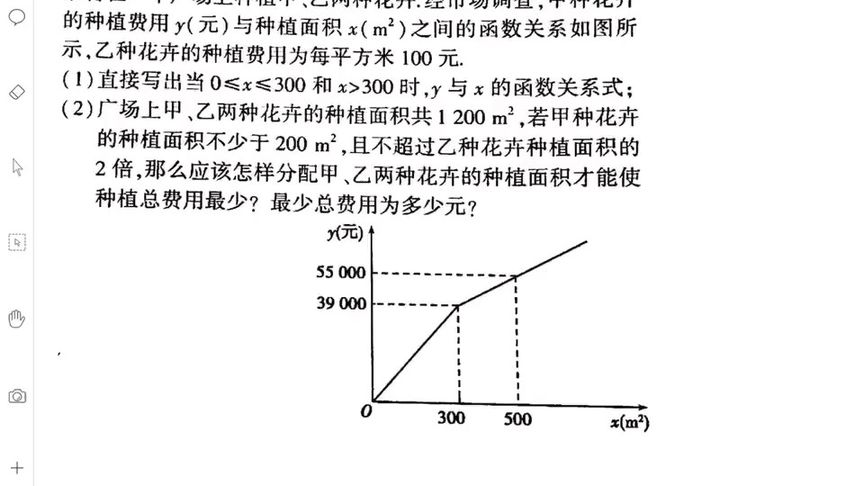 一次函数应用题,求最大值与最小值题目