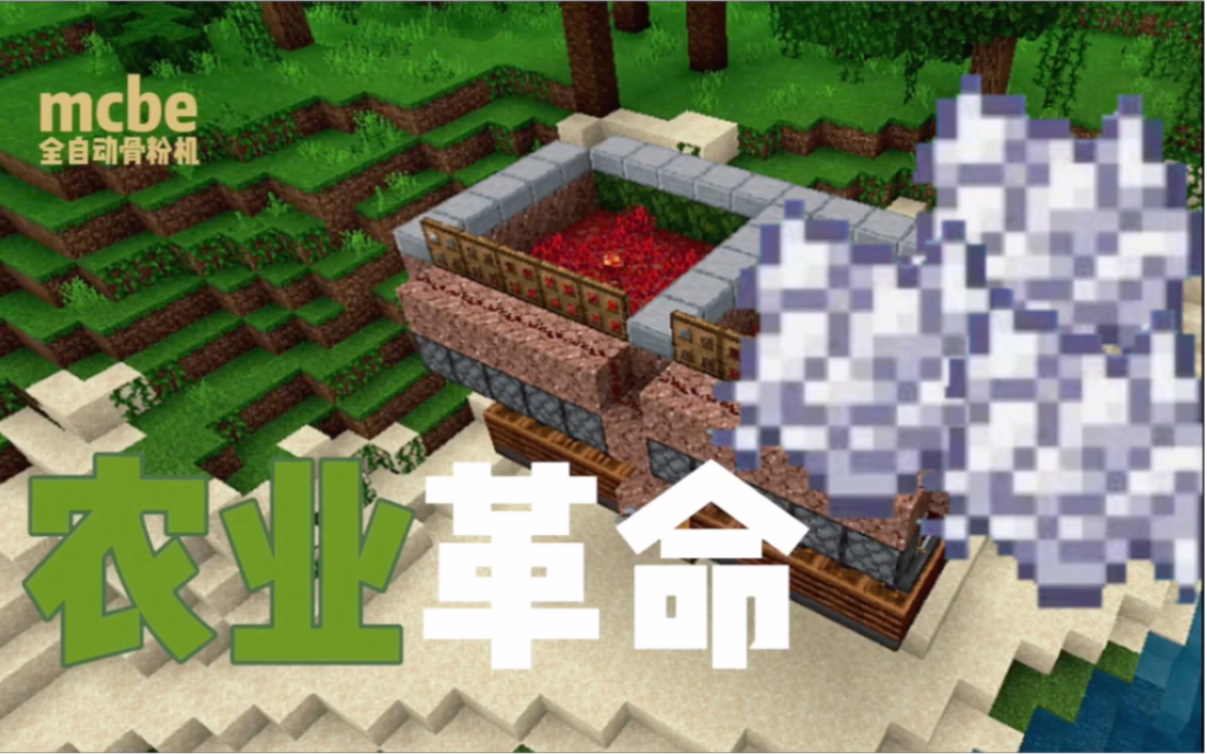 【mcbe】1.16+全自动骨粉机!无限刷骨粉!网易可用! 我的世界1.16单人...