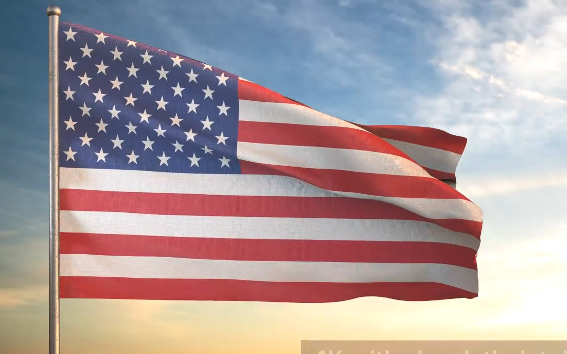 AE模板-旗帜旗杆迎风飘扬飘荡特效模板可更换任意图案