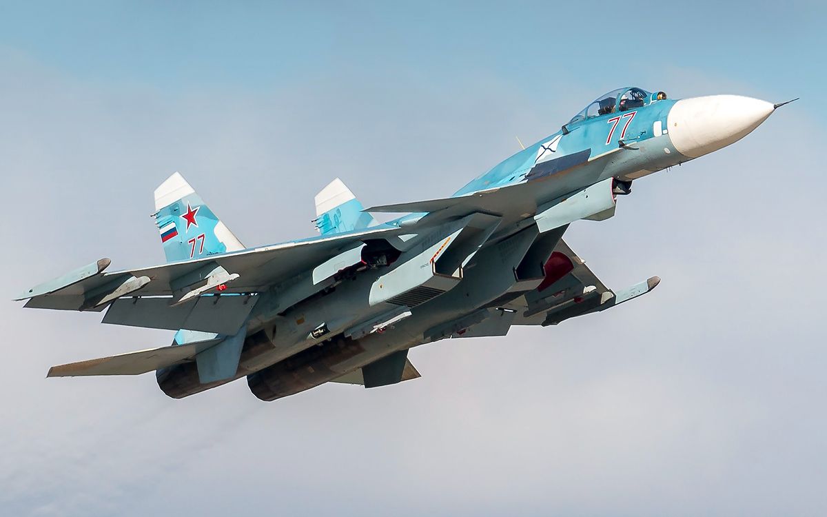 苏联/俄罗斯海军单座双发舰载战斗机“海侧卫”SU-33!驰骋海洋!