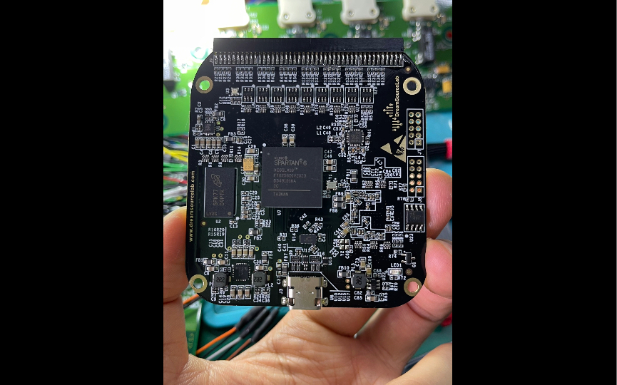 开箱测试拆解 Dream Source Lab梦源DSLogic U3Pro 32 逻辑分析仪...