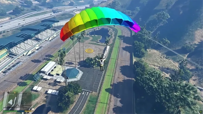 GTA5故事模式 P221 跳伞活动:并驾齐驱