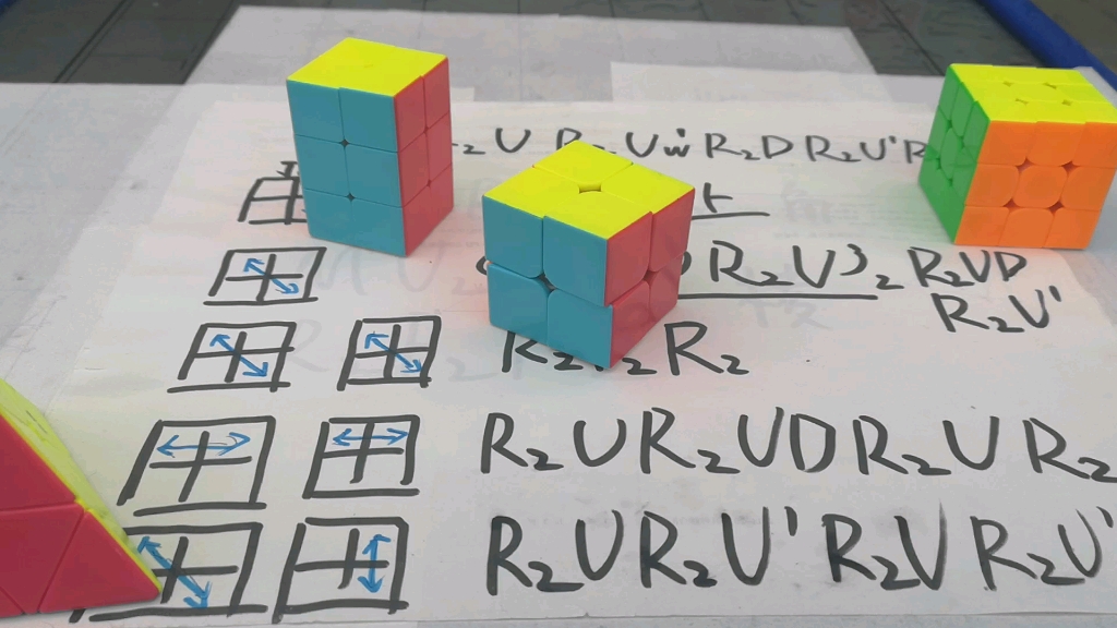 二阶魔方面先法教程