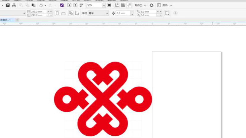 用cdr做的联通标志,还挺有逻辑感的