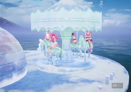 旋转木马梦幻打卡!冰雪大世界年末狂欢姐妹嗨玩全记录