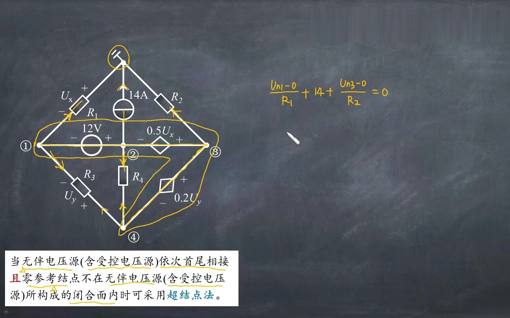 结点电压法之超结点法