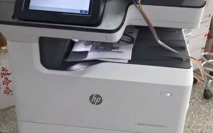 118_惠普77650页宽彩色喷墨机。70页每分钟双面复印,双面打印,彩色...