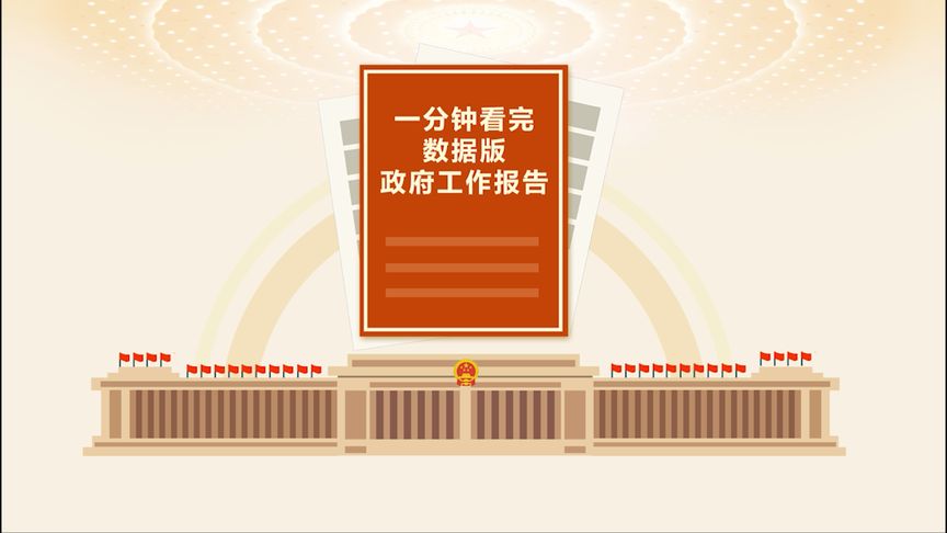 一分钟动画看完数据版政府工作报告