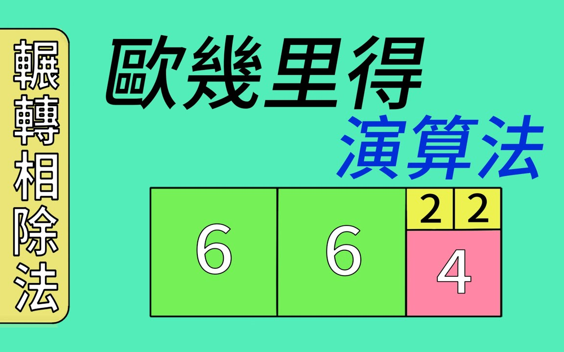 欧几里得演算法(辗转相除法)