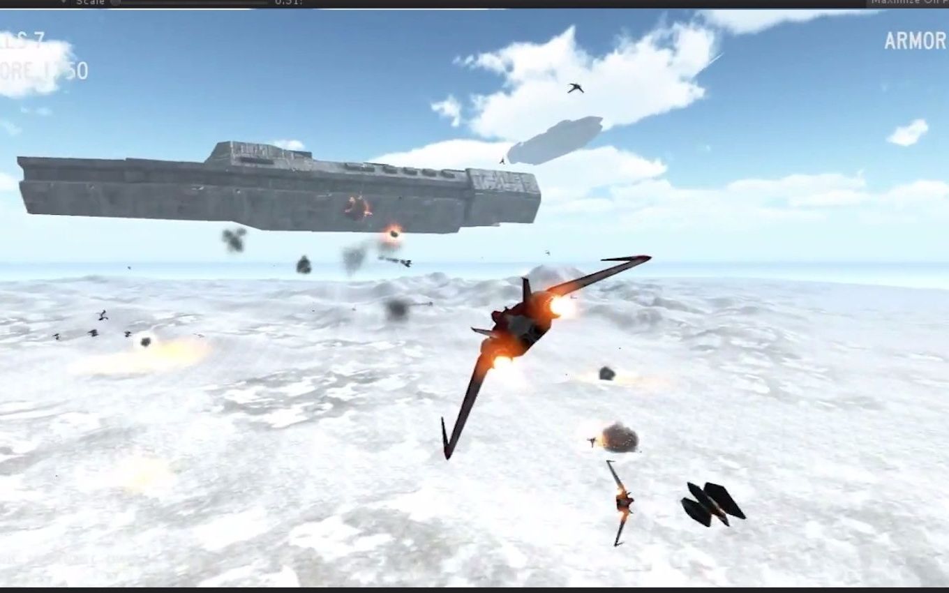 Unity3D空战手游项目分享 星际战舰