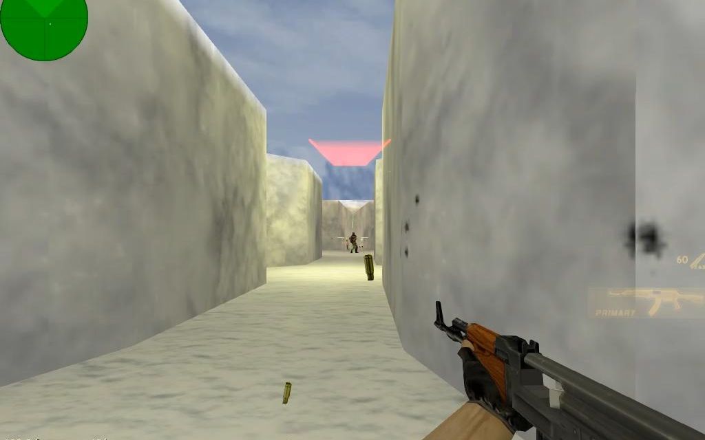 CS1.6雪地中路对枪,遇上AK高手,酣畅淋漓!