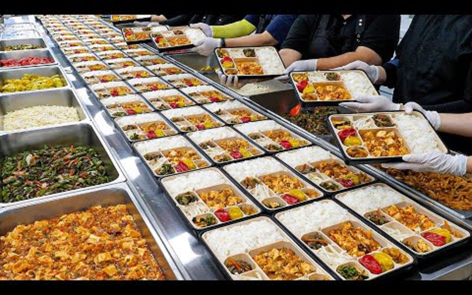【韩国美食】最好的便当工厂! 以惊人的规模大量生产美味午餐盒