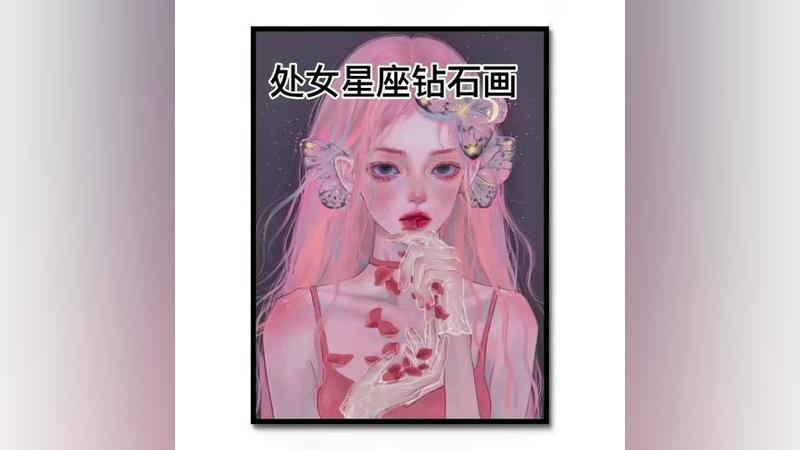 十二星座卡通女孩人物钻石画!太漂亮了!