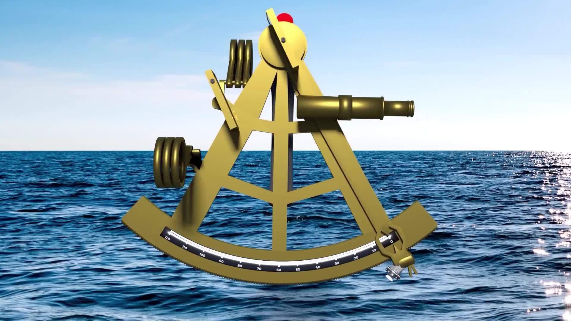 航海定位的天才设计,六分仪的工作原理!