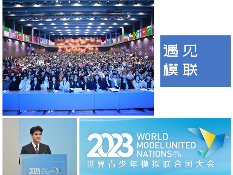 【vlog】致我的高三,我的模联!2023世界青少年模拟联合国大会高级别...