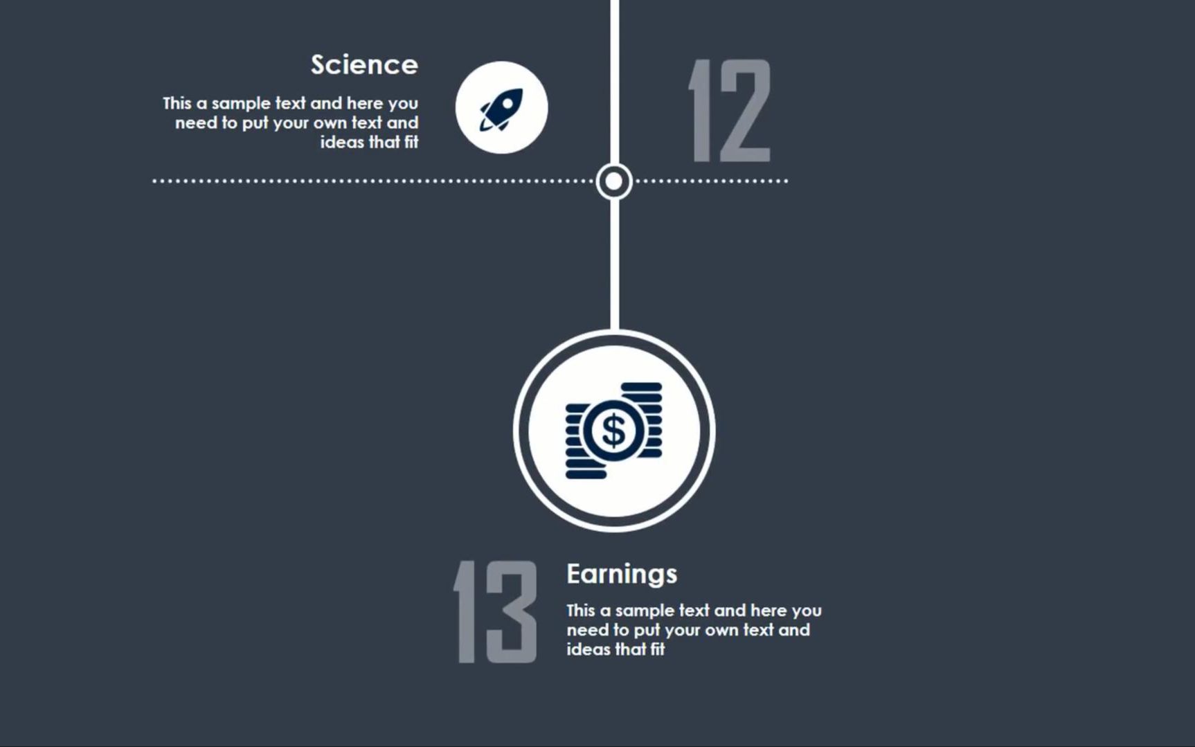 【中文字幕】极致创意时间线上下滑动PPT制作【送字体】 PowerPoint