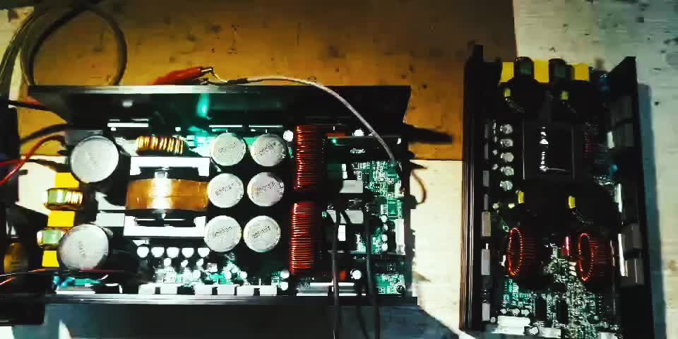 自制4000w开关电源双通道d类功放功率测试