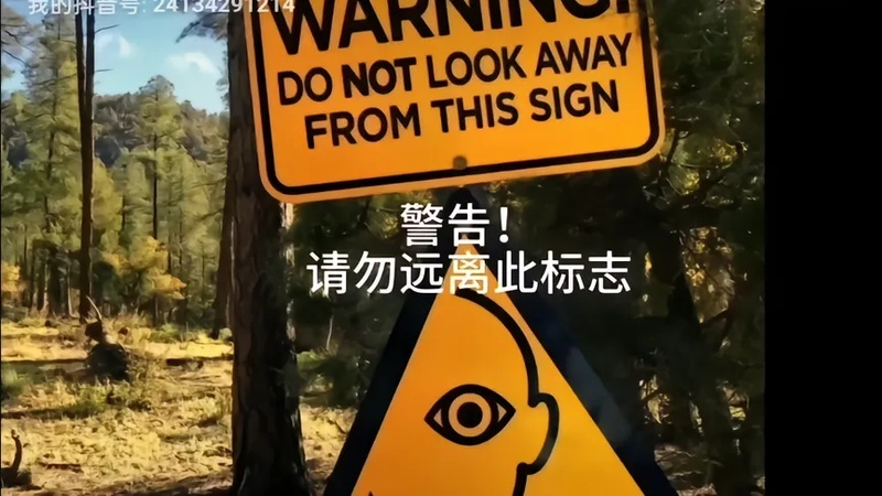 生活中的恐怖区域标志地方