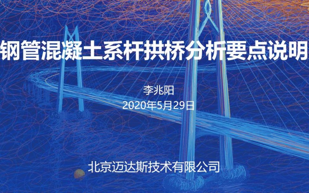 钢管混凝土系杆拱桥分析要点说明-李兆阳