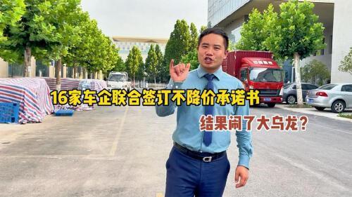 16家车企联合签订不降价承诺书,结果闹了大乌龙?你怎么看?