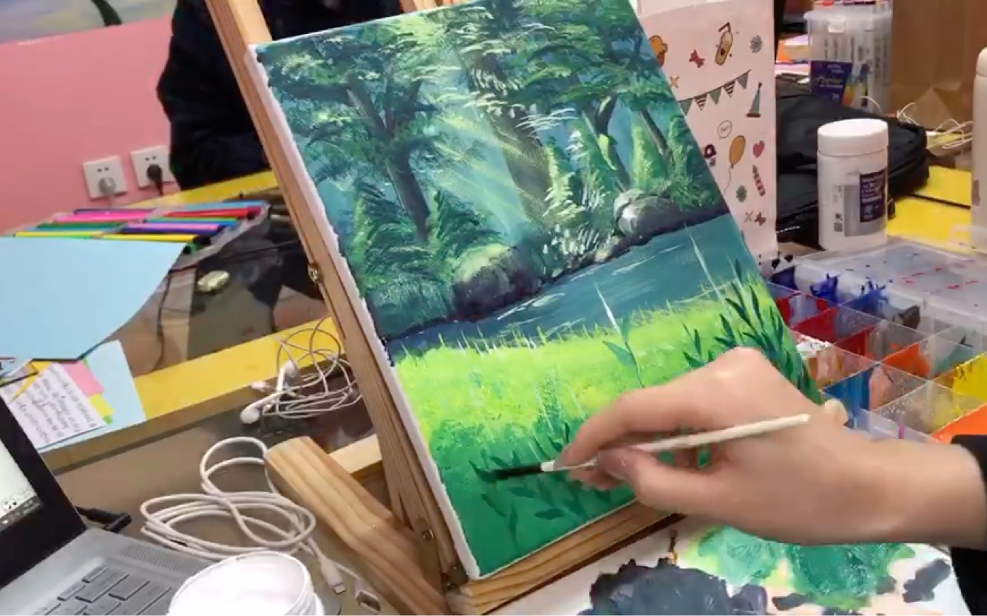 【水粉风景画】手绘教程