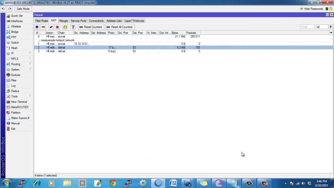 ROS 路由 mikrotik Redirect 配置 DNS解析 缓存 自定义dns setup端口...