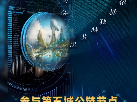 依循加密算法依据独特共识参与第五城公链节点共同维护网络数据真实...