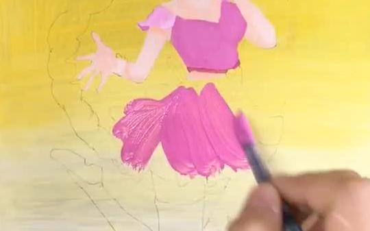 小舞的两种画法 你学会了吗?