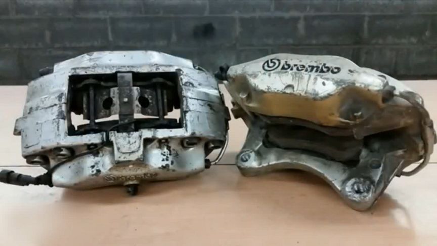 二十多年的汽车制动钳修复过程,翻新手艺高超,焕然一新!