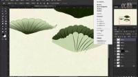水墨荷花的ps教程制作