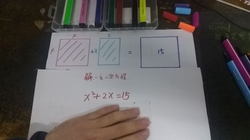 有趣的数学—图解一元二次方程求根公式