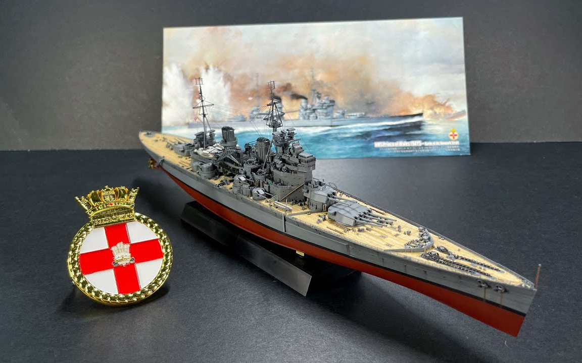 ...鹰翔 1/700 二战英国皇家海军 HMS 威尔士亲王号战列舰 模型制作