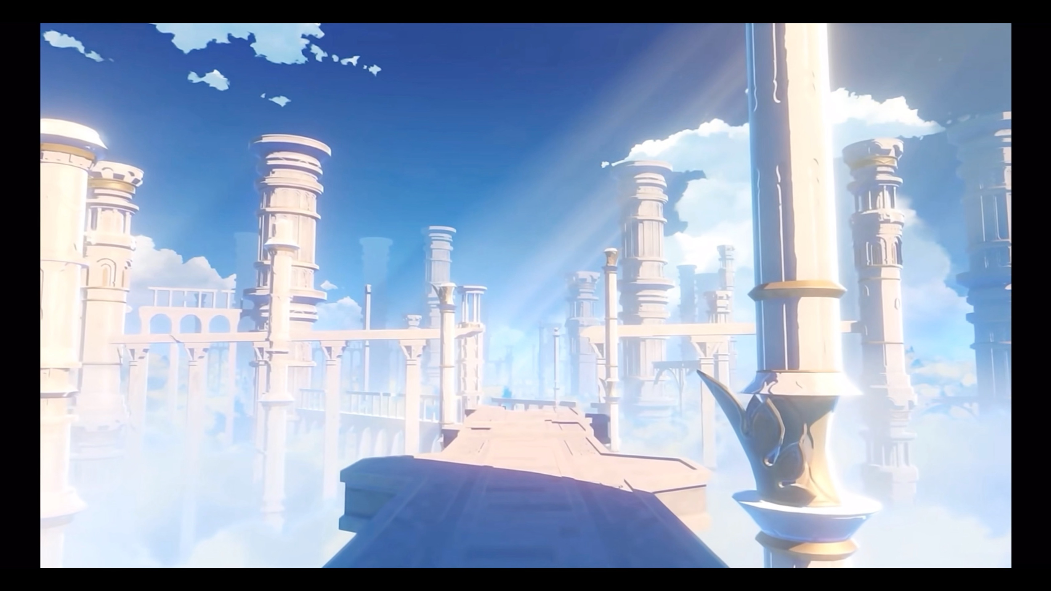 原神天空岛登录动画 -上午 直到开门 无水印素材纯享
