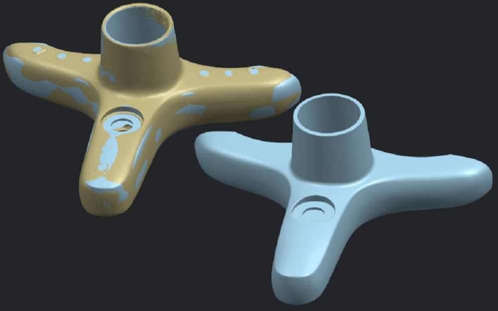 UGNX12.0冷热水龙头逆向建模设计