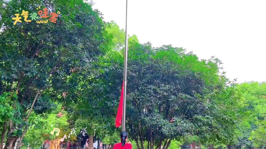 开学第一课从升旗开始,爱国种子从此在心里埋下#升旗仪式