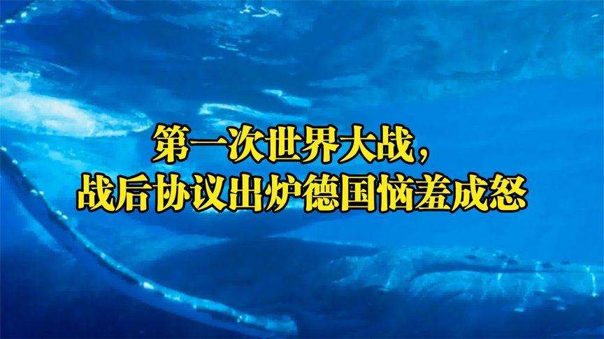 第一次世界大战,战后协议出炉德国恼羞成怒