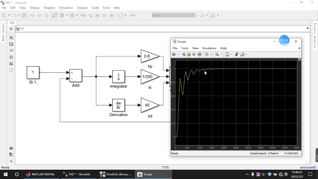 simulink仿真PID,学习参数调节