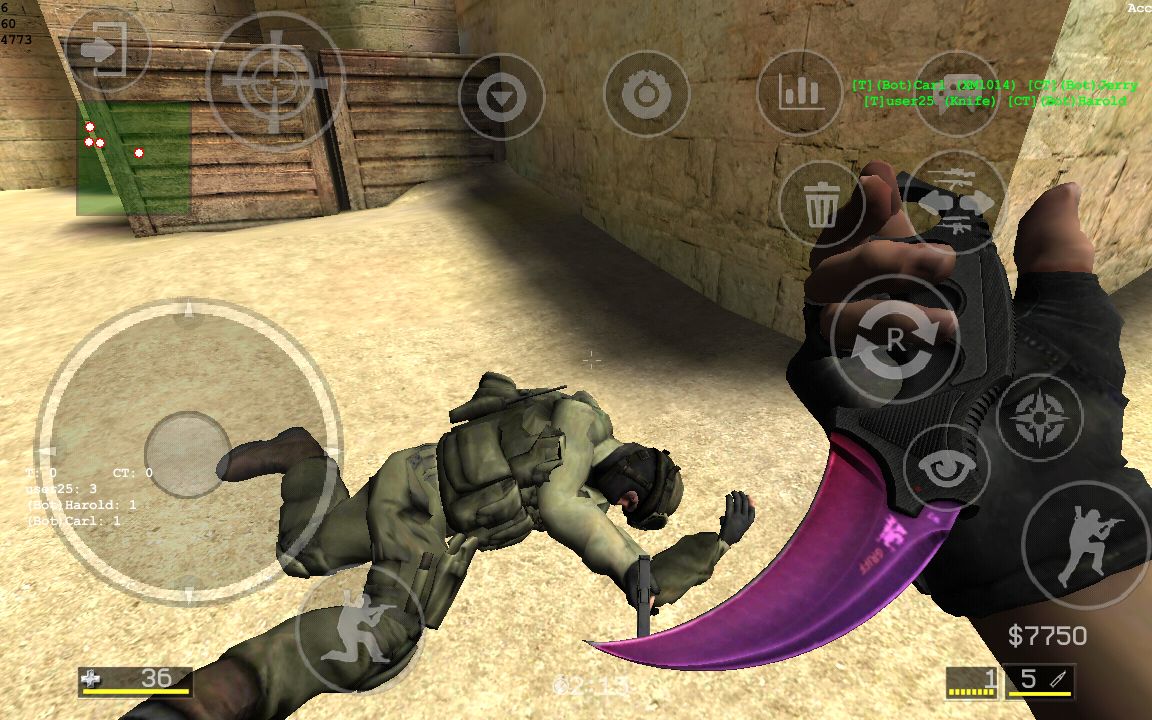 【unity引擎】货真价实的手机版csgo!布娃娃效应场景互动一应俱全!