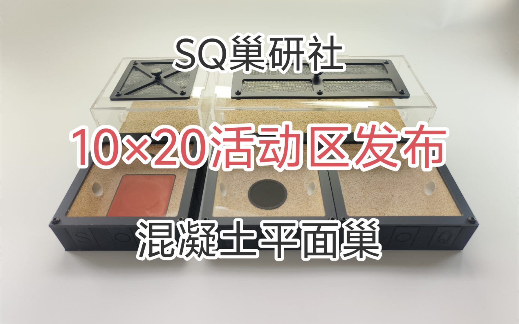 混凝土平面巢发布10×20活动区介绍蚂蚁巢亚克力巢试管巢打印巢...